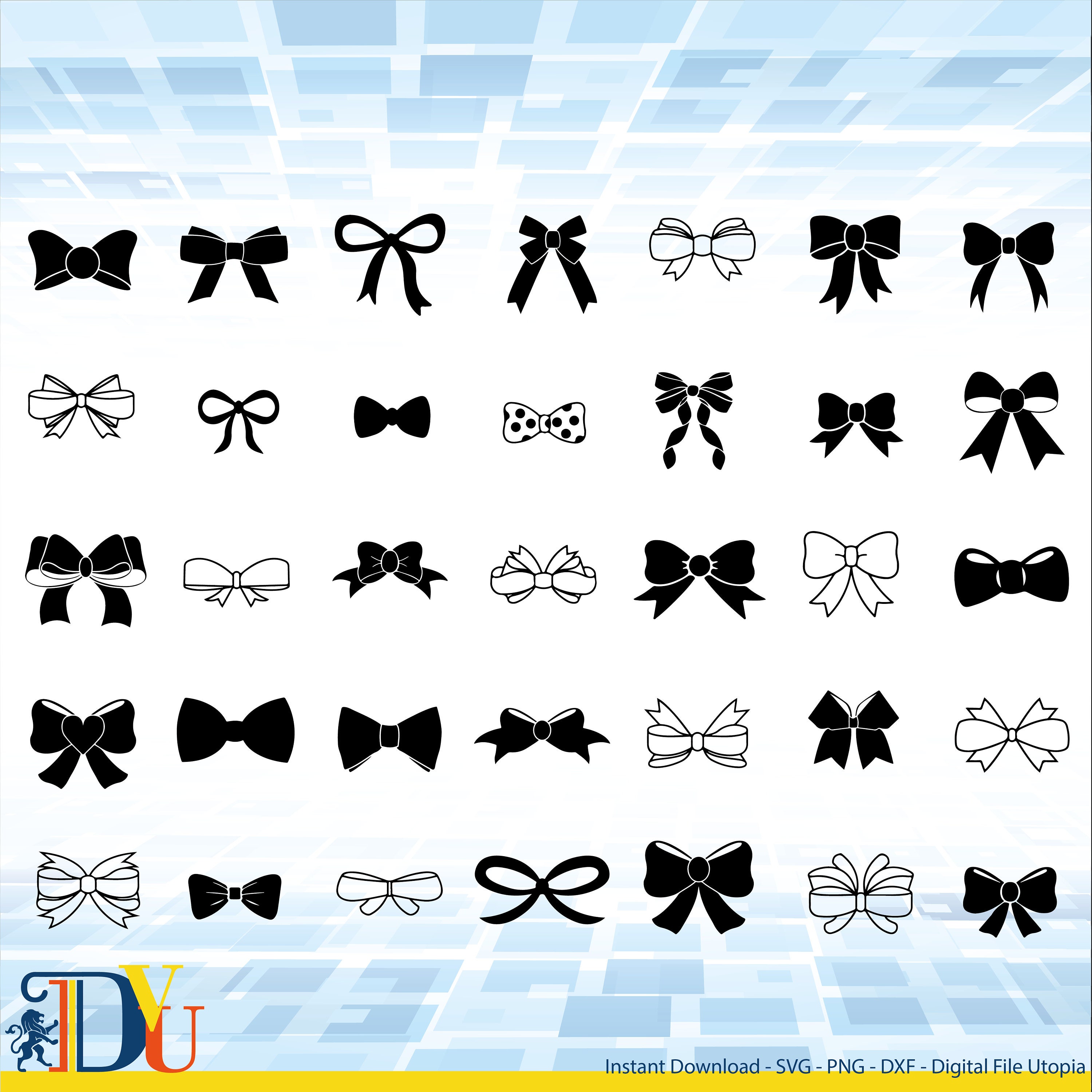 Ribbon Bow SVG Bundle, Ribbon SVG, Bow Svg, Present Svg, Bow Tie SVG ...