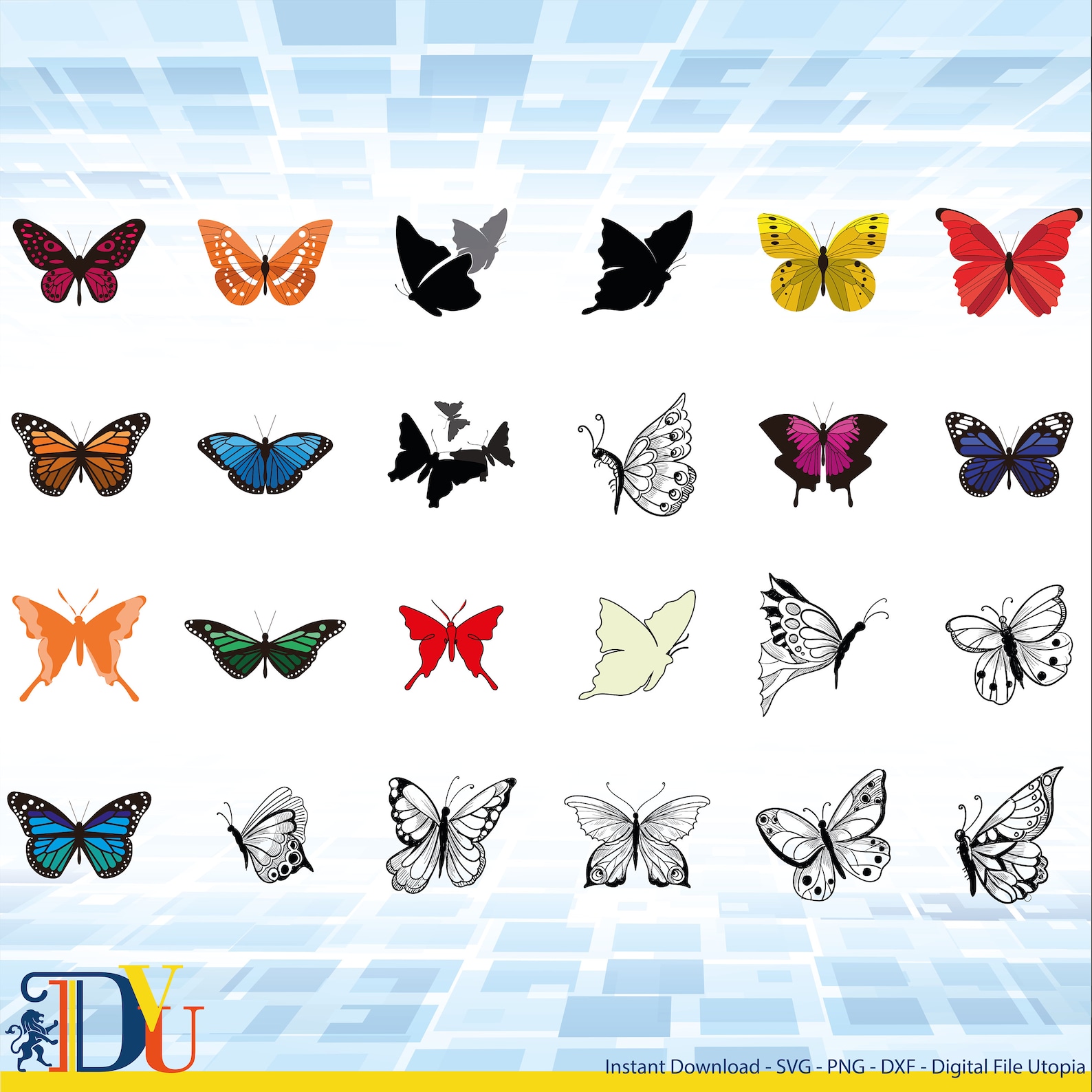 Colorful Butterfly Svg Butterfly Svg Butterfly Svg Bundle - Etsy