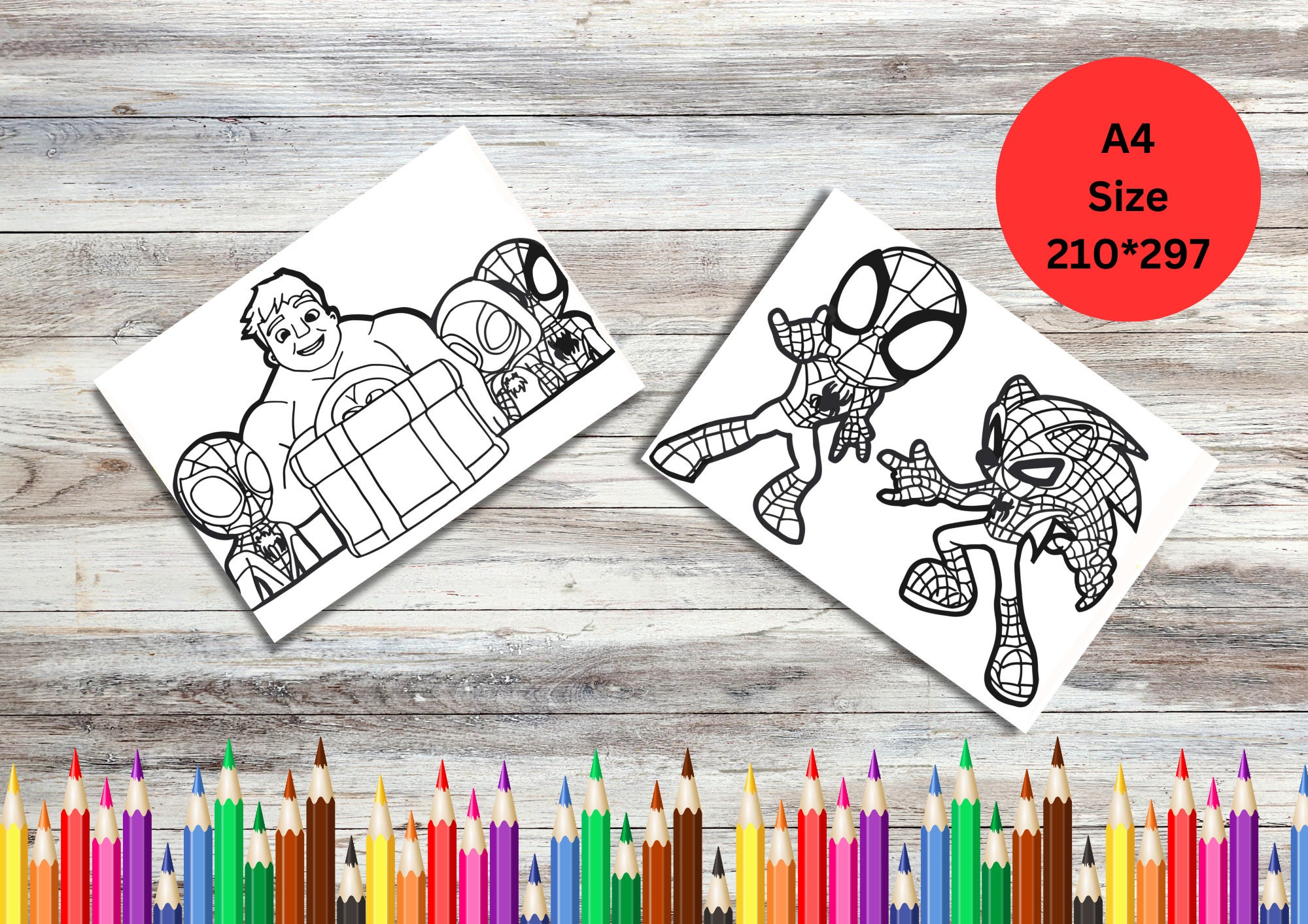 Coloring Pages Spidey and Friends,marvelous Adventures, Spider-man and ...
