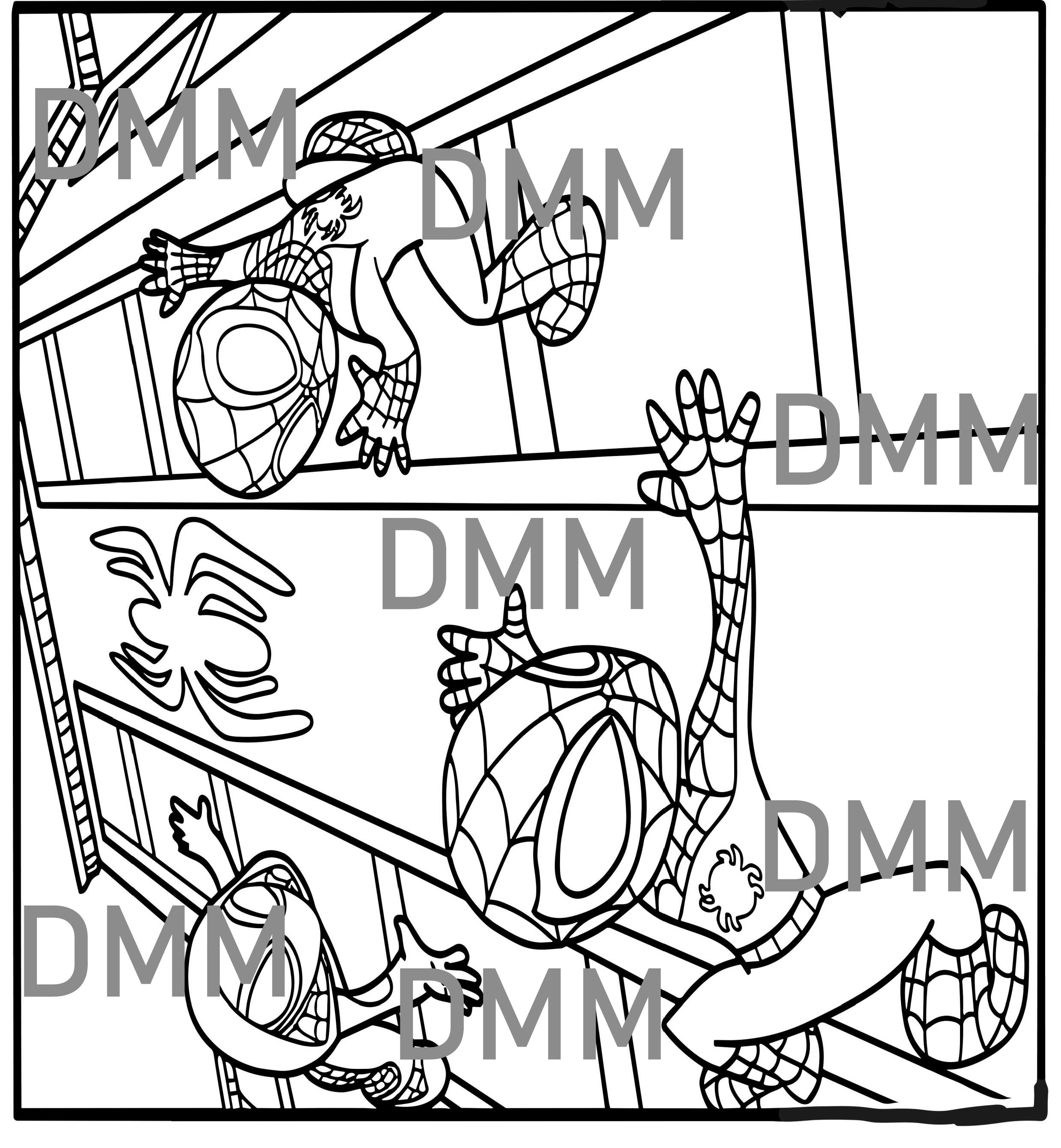 Spidey and Friends Coloring Pages Instant Download Spider-man - Etsy