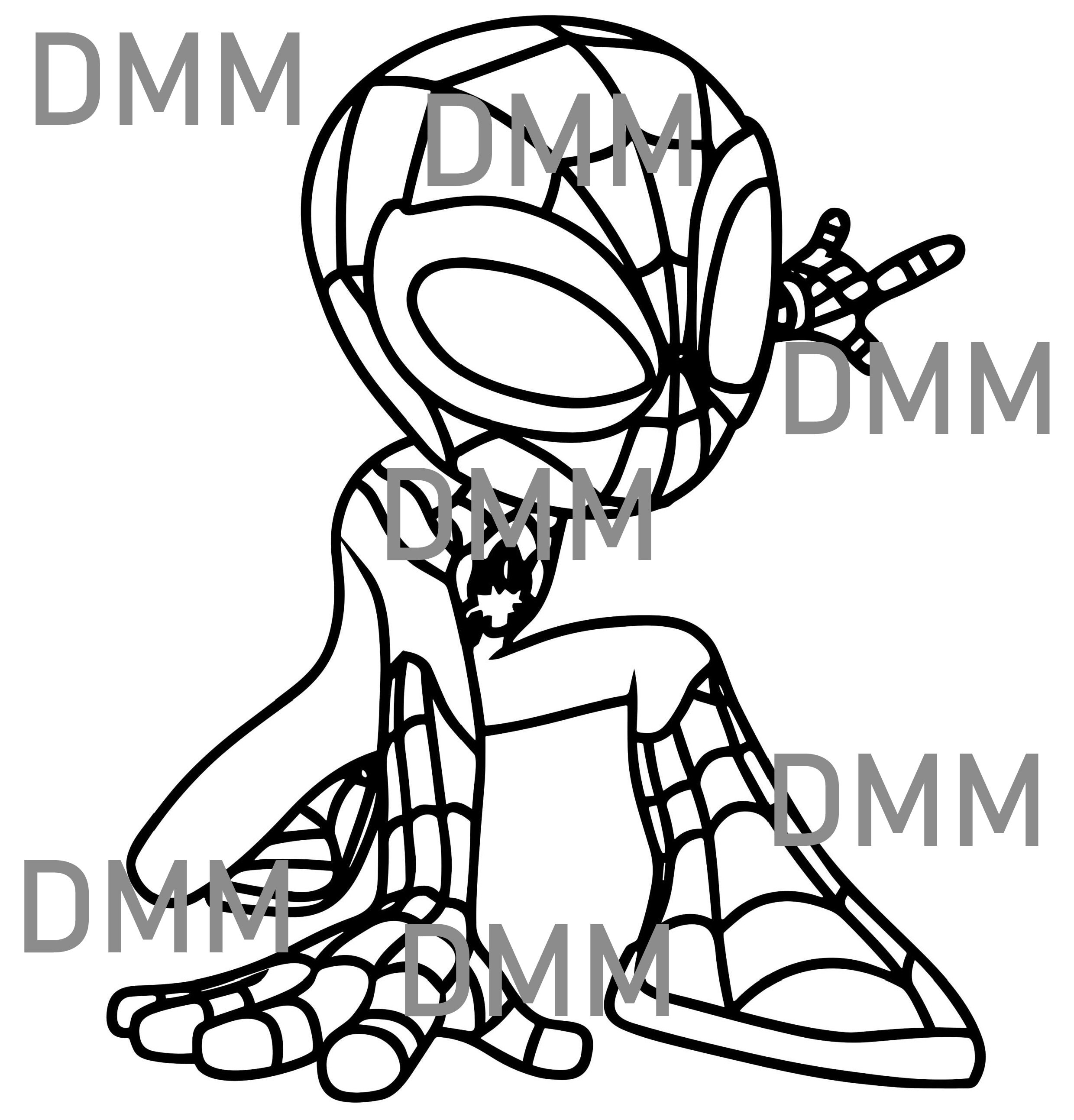 Spidey and Friends Coloring Pages Instant Download Spider-man - Etsy