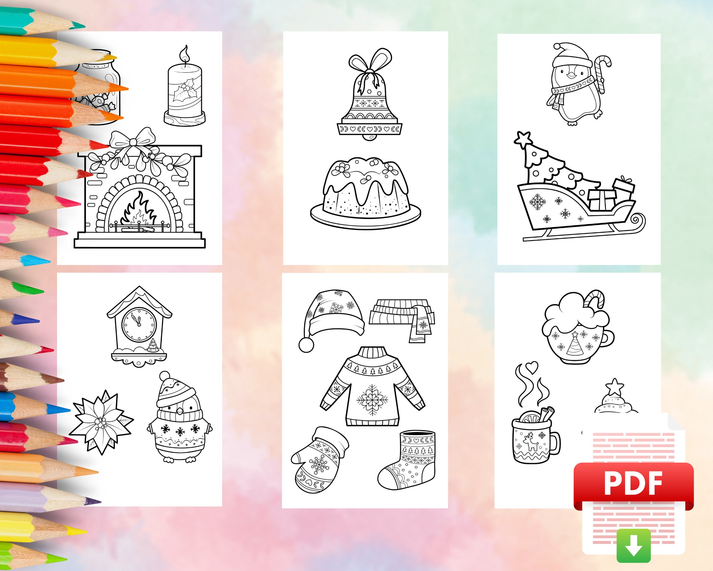 40 Christmas Coloring Pages ,fun Coloring Christmas, Coloring, Family ...