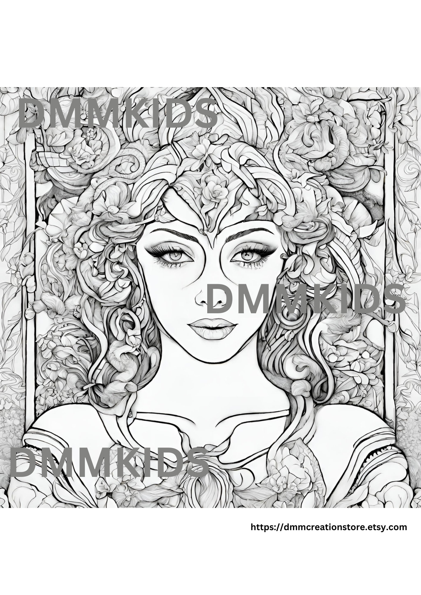 Coloring Pages of Women Pictures for Relaxation and Creativity Instant ...