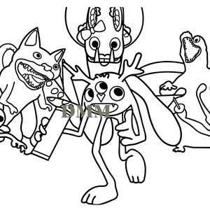 Garten of Banban Coloring Pages, Instant Download, 11 Coloring Pages ...