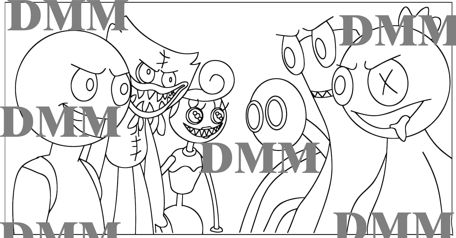 Rainbow Friends Coloring Page, Instant Download, 10 Coloring Pages ...