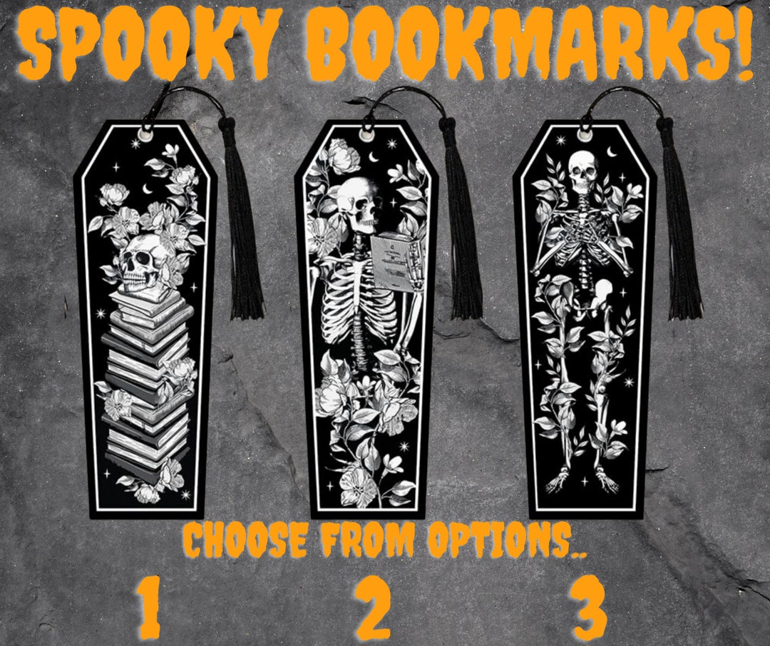 Spooky Coffin Bookmark / Halloween Bookmark - Etsy