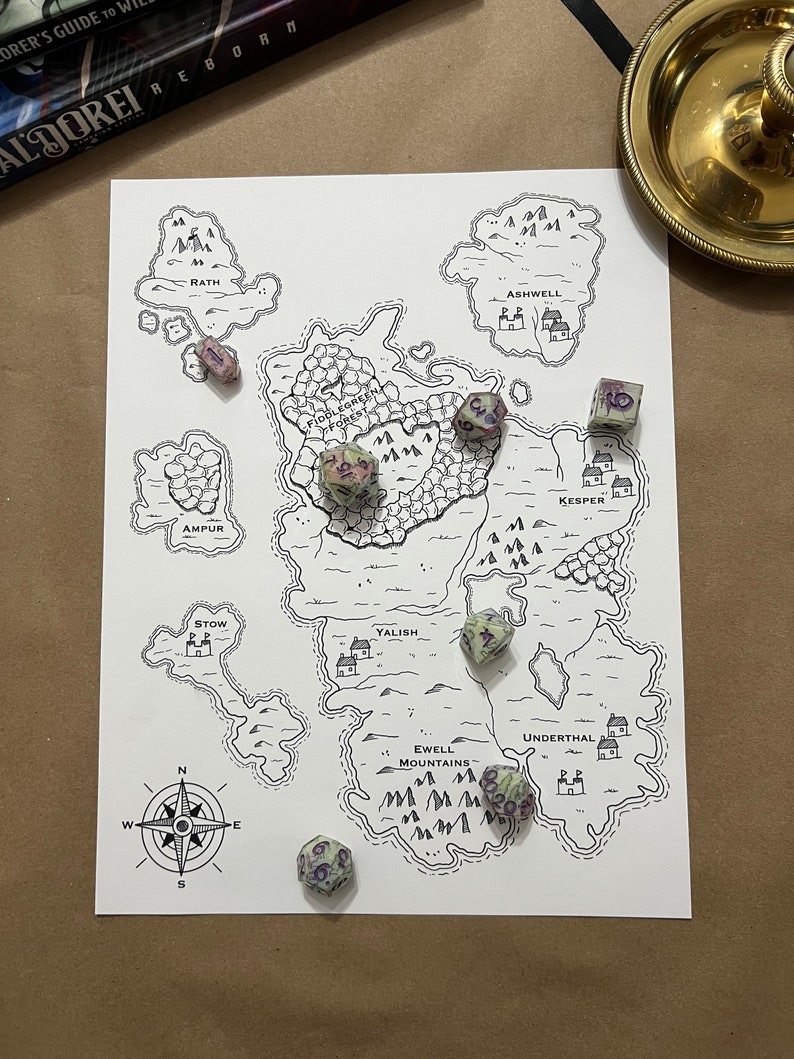 Printable Custom TTRPG Map Digital Download Only - Etsy