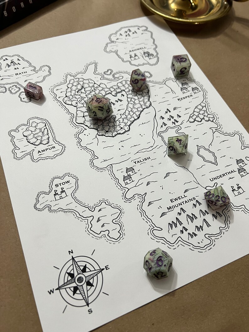 Printable Custom TTRPG Map Digital Download Only - Etsy