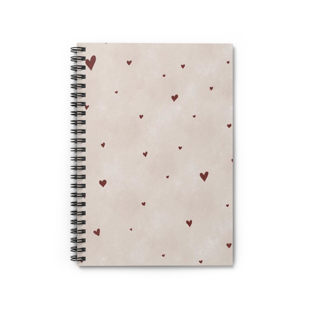 Heart Notebook, Spiral Notebook, Notes - Etsy