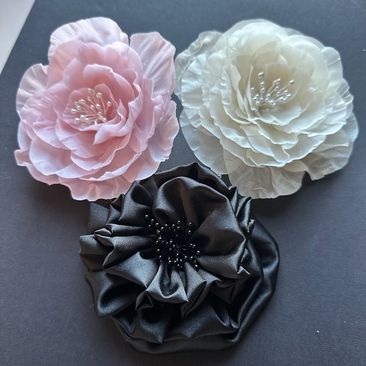 Silk Flower Brooch. Cream White Color. Packed as a Gift - Etsy