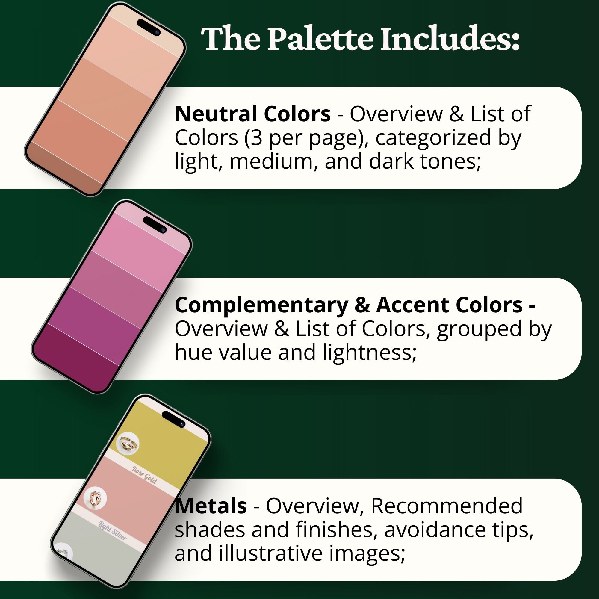 Digital Color Palettes Templates for Color Analysis Professionals ...
