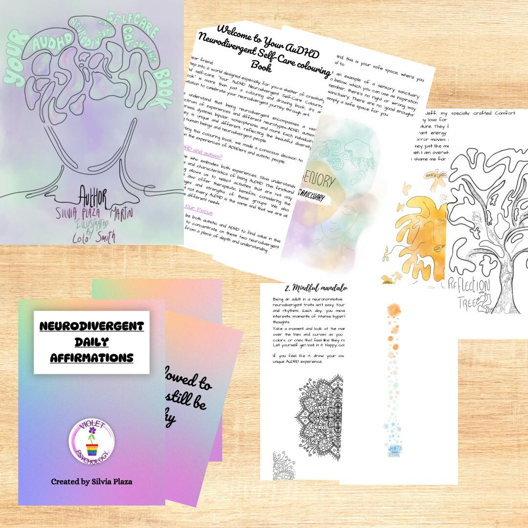 Your Audhd Neurodivergent Self-care Workbook (27 Pages and 9 Activities ...