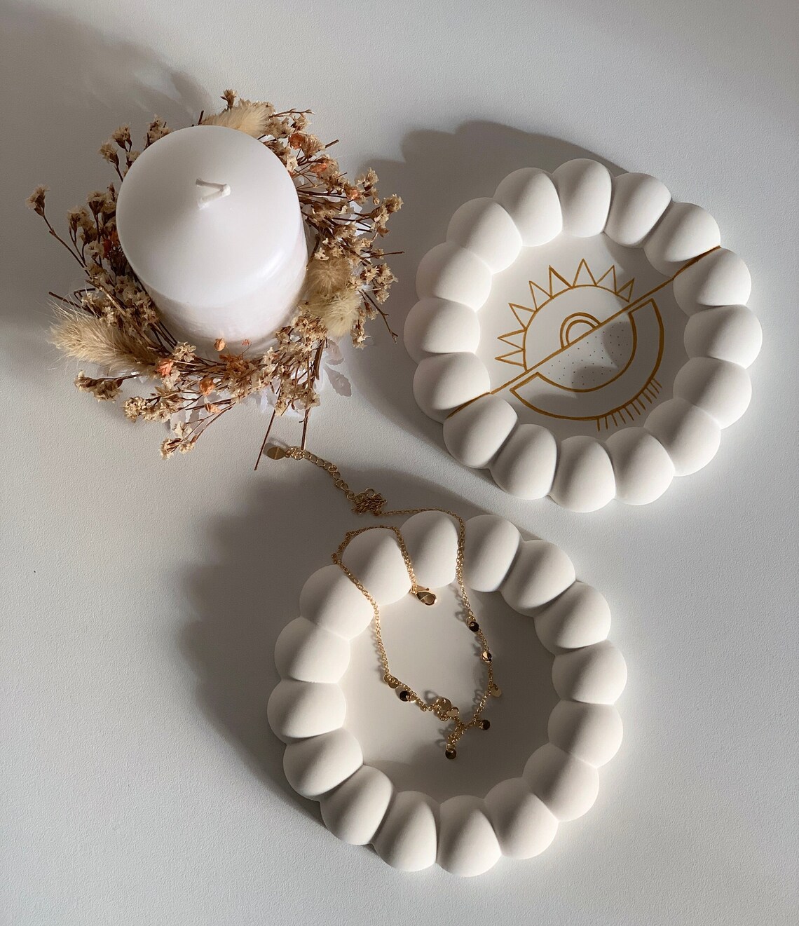 Bubble Tray,round Bubble Tray ,tray for Candle , Jewelry Tray - Etsy