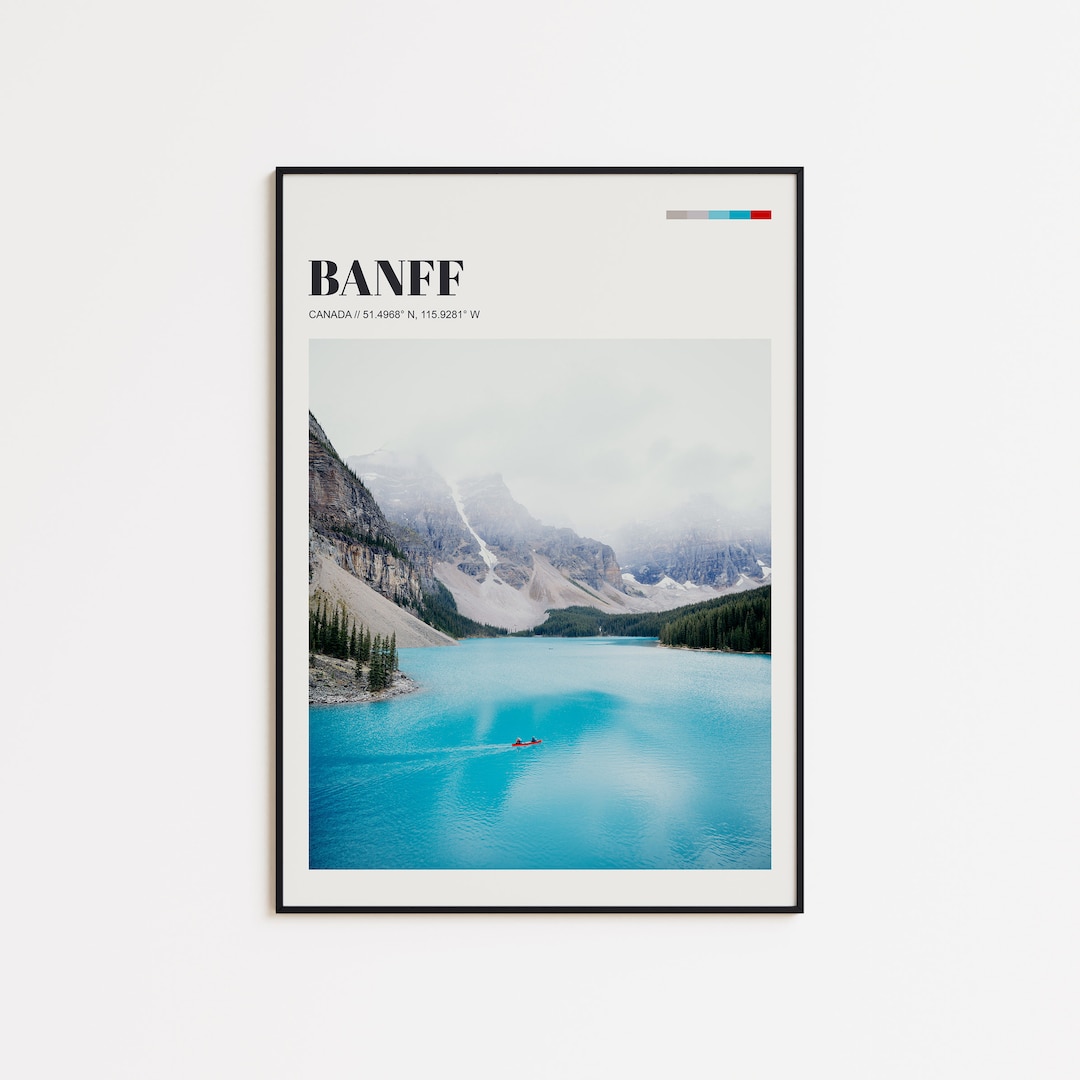 Banff National Park Poster | Banff Poster | Banff Wall Art | Banff ...