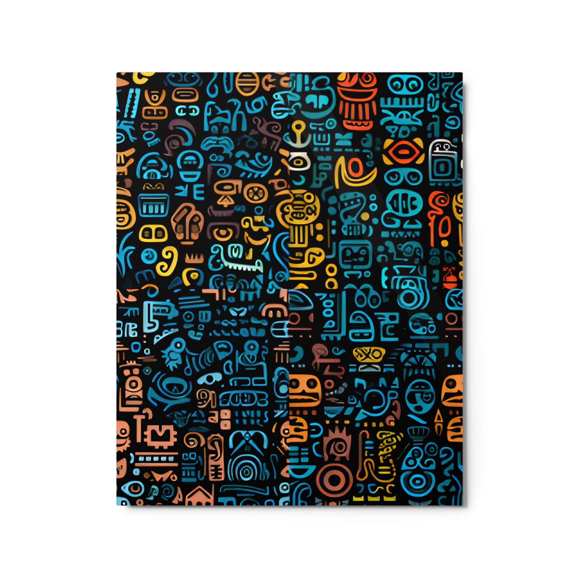 Symphonic Tiles: Taino Symbol Patterns Metal Print - Etsy