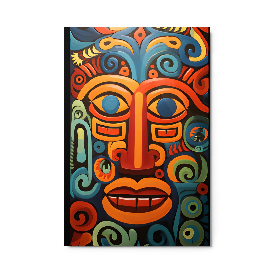 Face of History: Taino Symbols Pattern Metal Print - Etsy