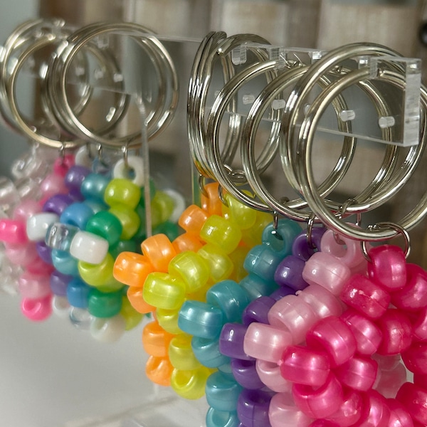 Pony Bead Keychain - Etsy