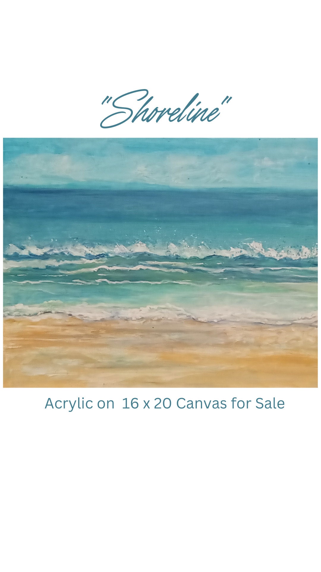 Shoreline Original Acrylic Painting - Etsy