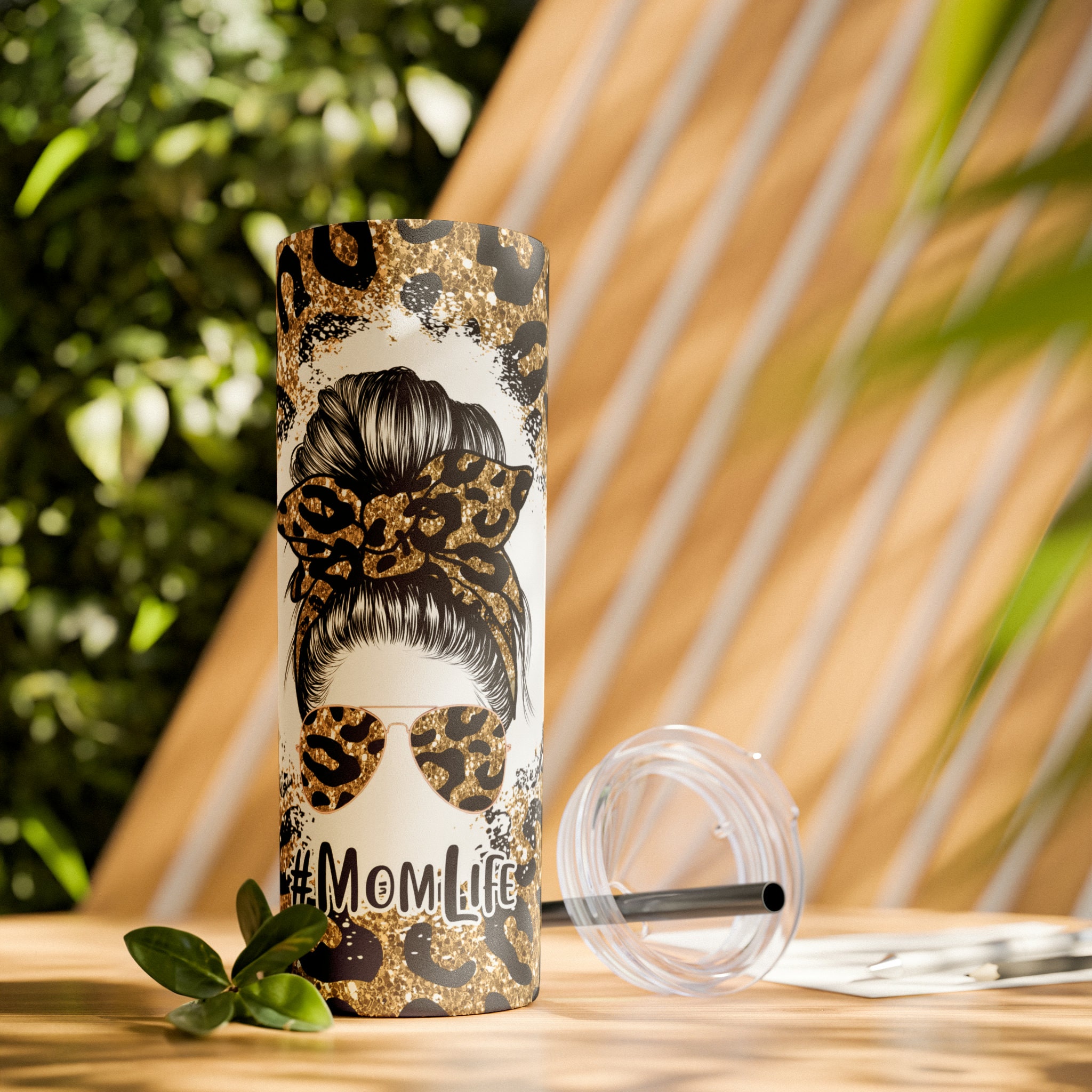 Gold Mom Life Skinny Tumbler With Straw, 20oz - Etsy