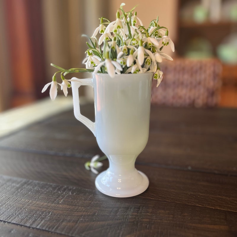 Milk Glass Mugs - Etsy