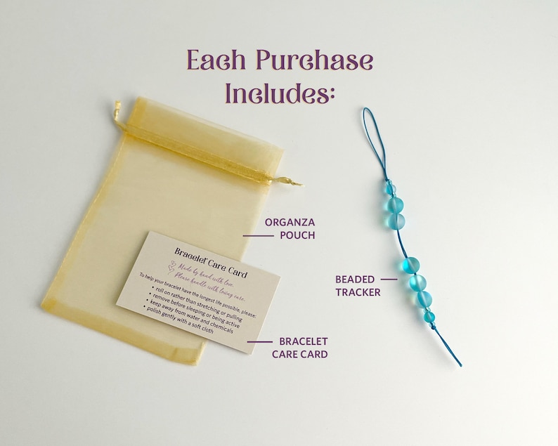Living Water Beaded Habit Tracker | Blue Aurora Shimmer Shining Matte ...