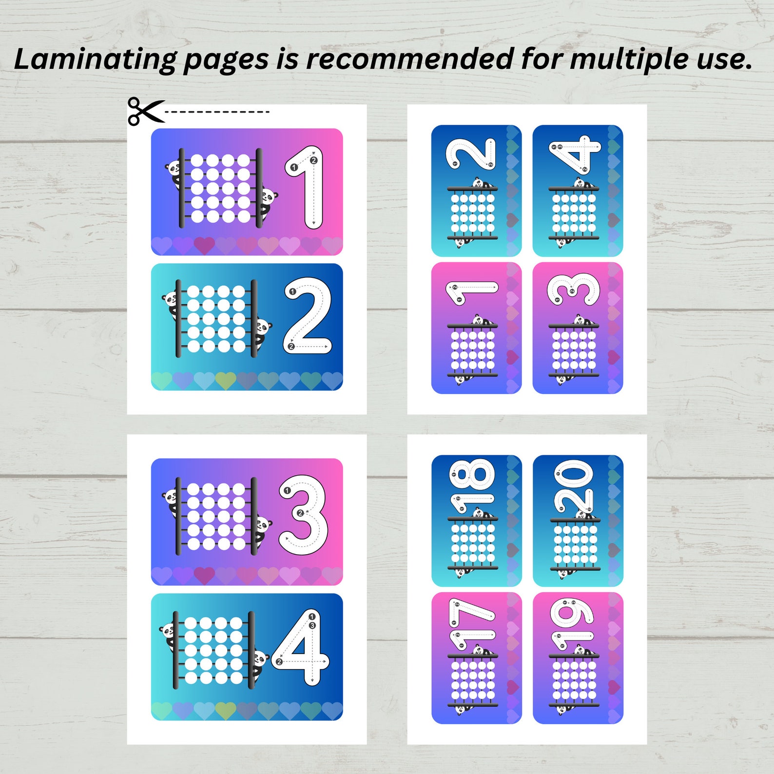 Number Tracing Cards, Learn Numbers, Preschool Activities, Printable ...