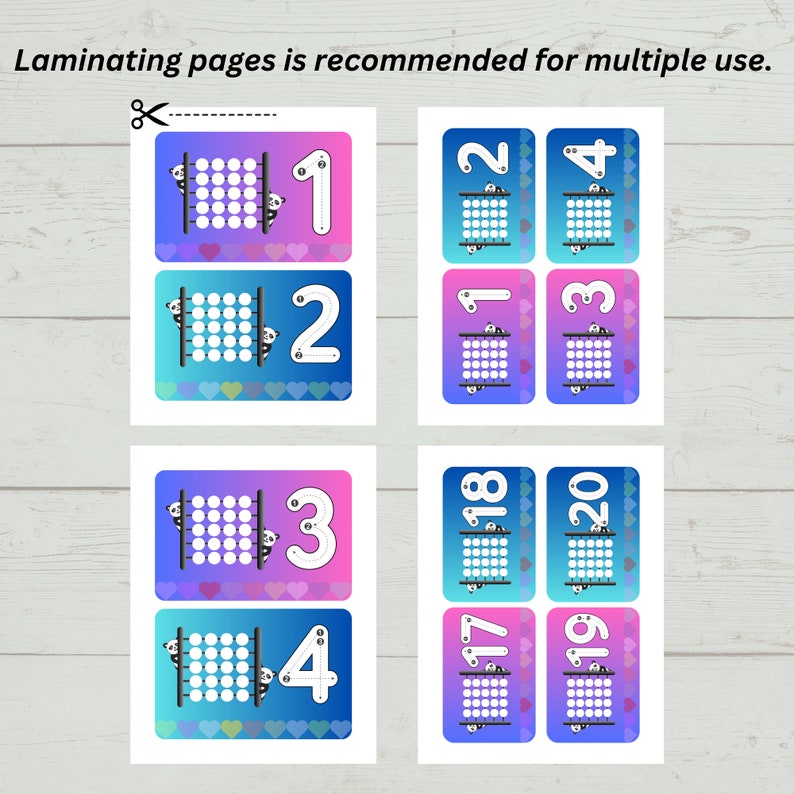 Number Tracing Cards, Learn Numbers, Preschool Activities, Printable ...