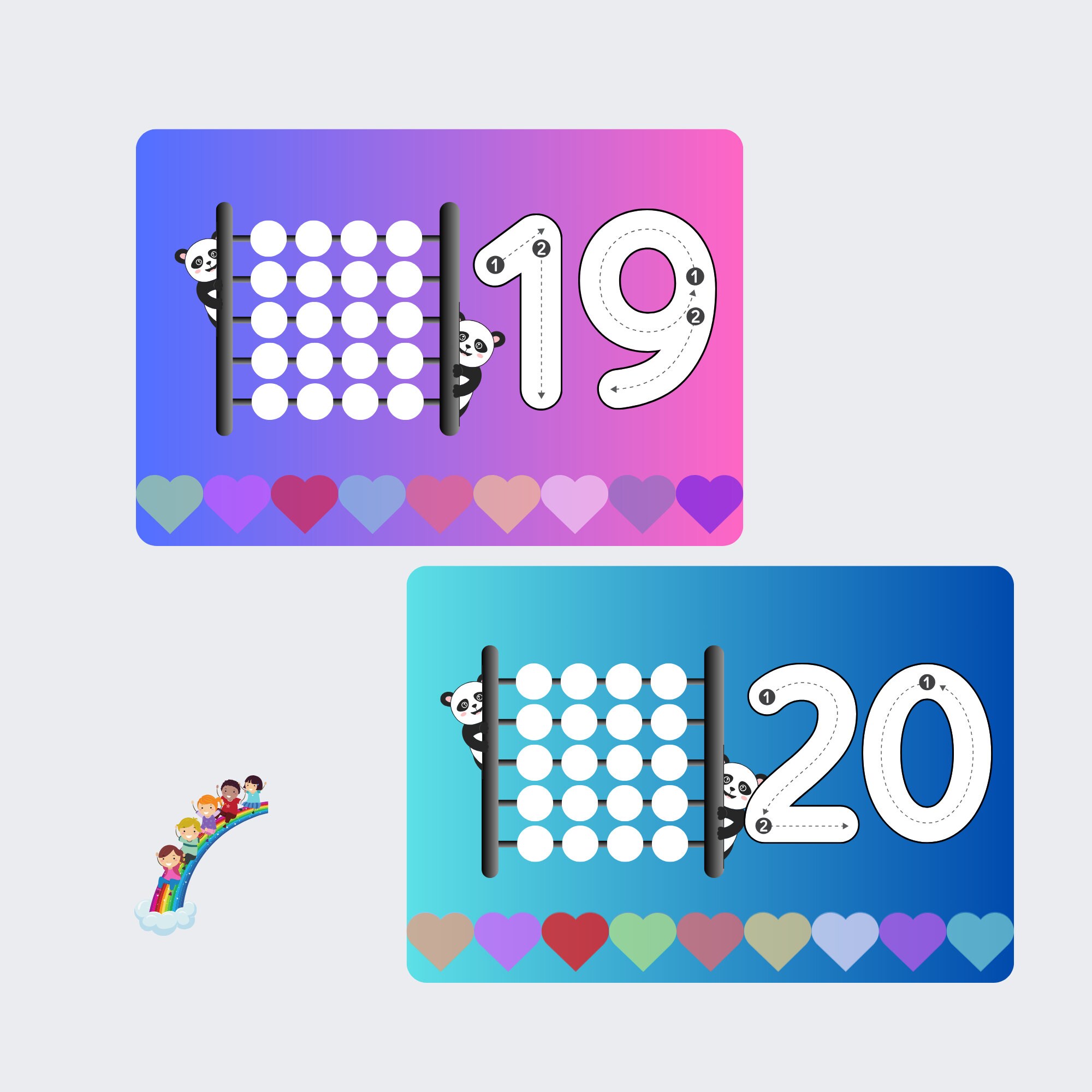 Number Tracing Cards, Learn Numbers, Preschool Activities, Printable ...