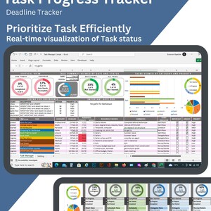 Task Manager and Progress Tracker Deadline Tracker Extended Eisenhower Matrix Priority Tracker ...