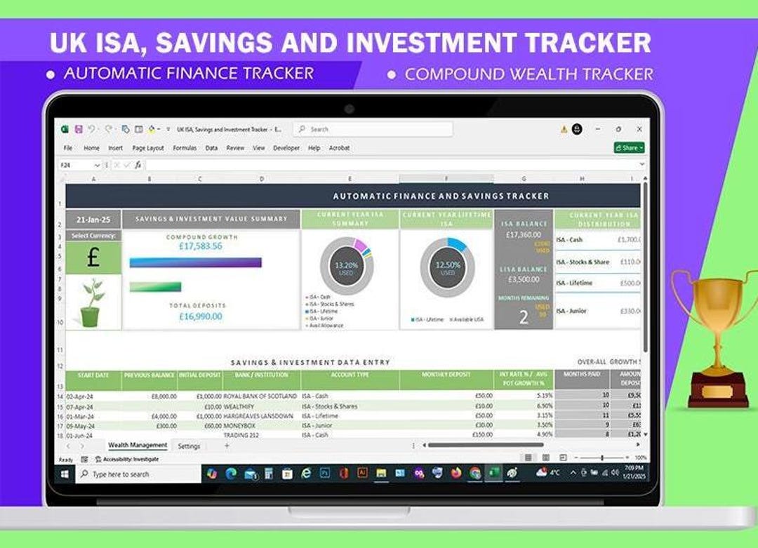 UK Automatic ISA Tracker | Growth | Wealth Management | Accounting ...