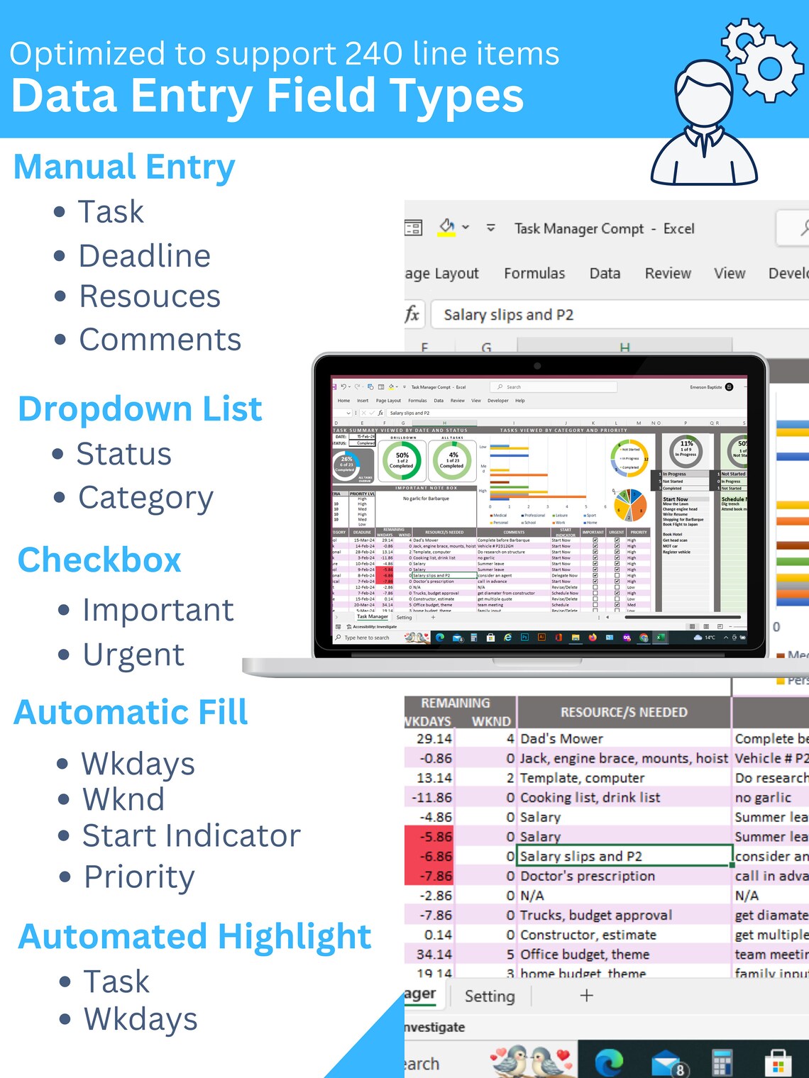 Task Manager and Progress Tracker | Deadline Tracker | Eisenhower ...