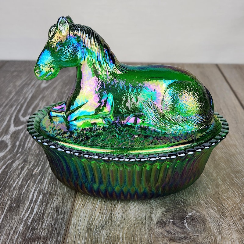 Glass Animal Trinket Box - Etsy