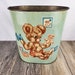 Metal Trash Can Harvell Waste Basket Animal Circus Clown Design MCM ...