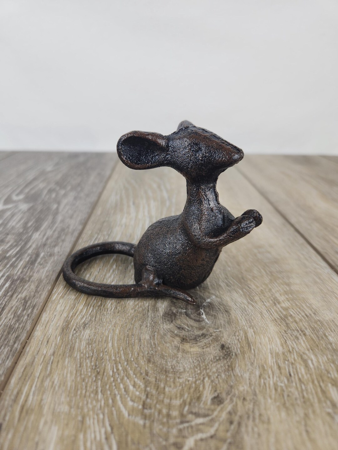 Vintage Cast Iron Mouse Figurine - Praying Mouse Shelf Decor - Etsy