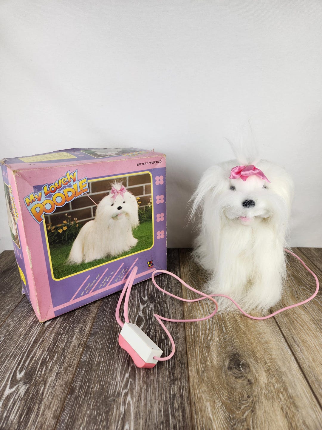 1990 Battery Operated Poodle Toy - Animatronic My Lovely Poodle Plush ...
