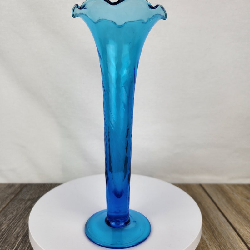 Blue Glass Vase - Etsy
