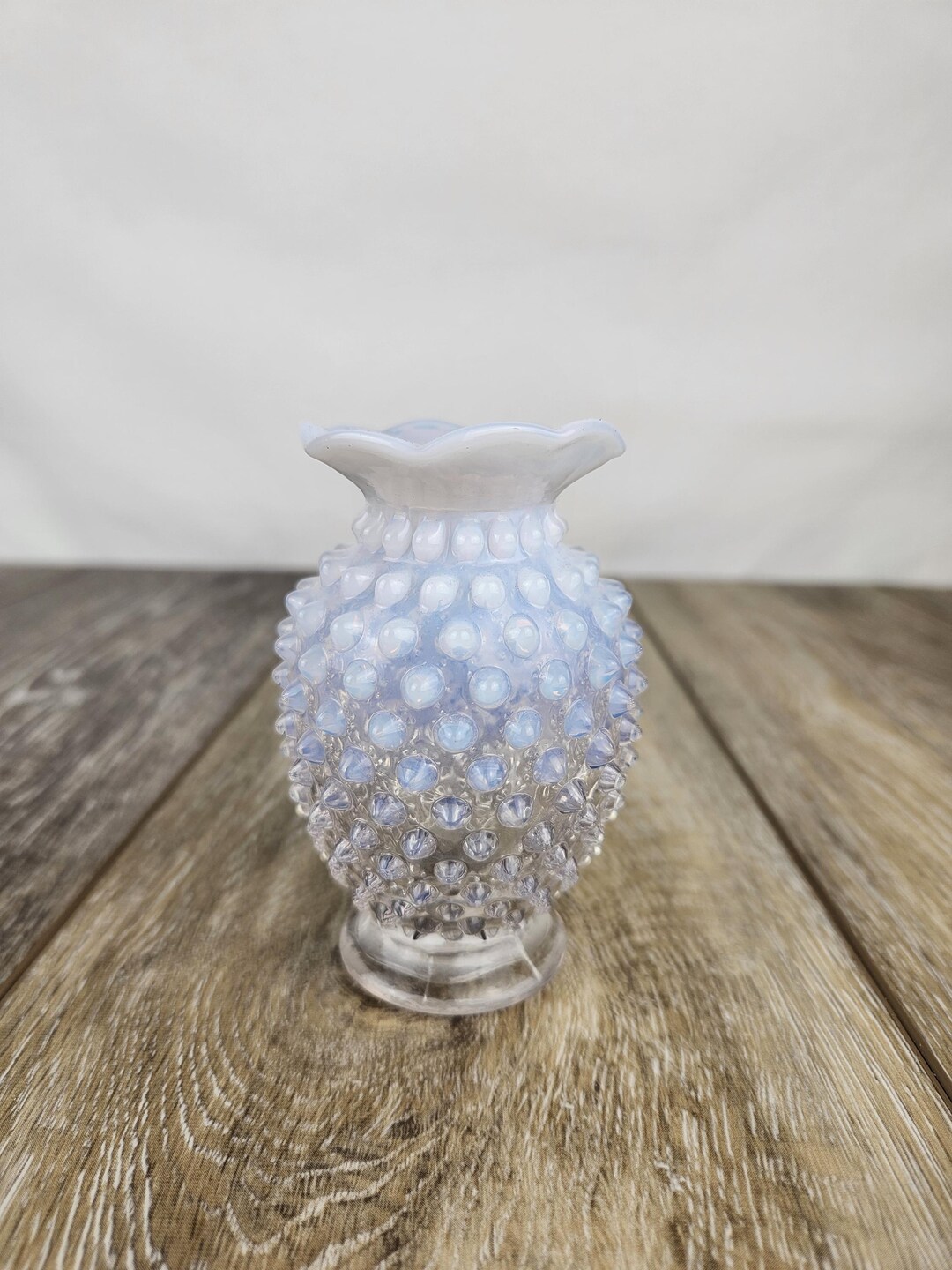 Fenton Opalescent Hobnail Ruffle Top Miniature Bud Vase - Etsy