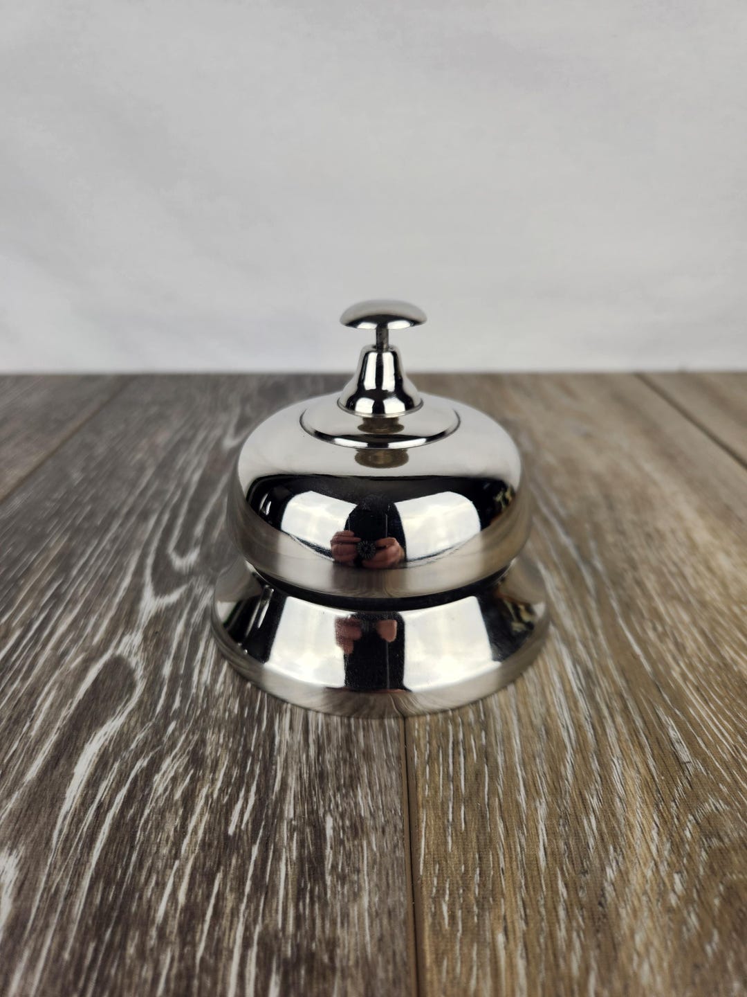 Chrome Hotel Lobby Bellhop Service Desk Schoolhouse Old Fashioned Bell ...