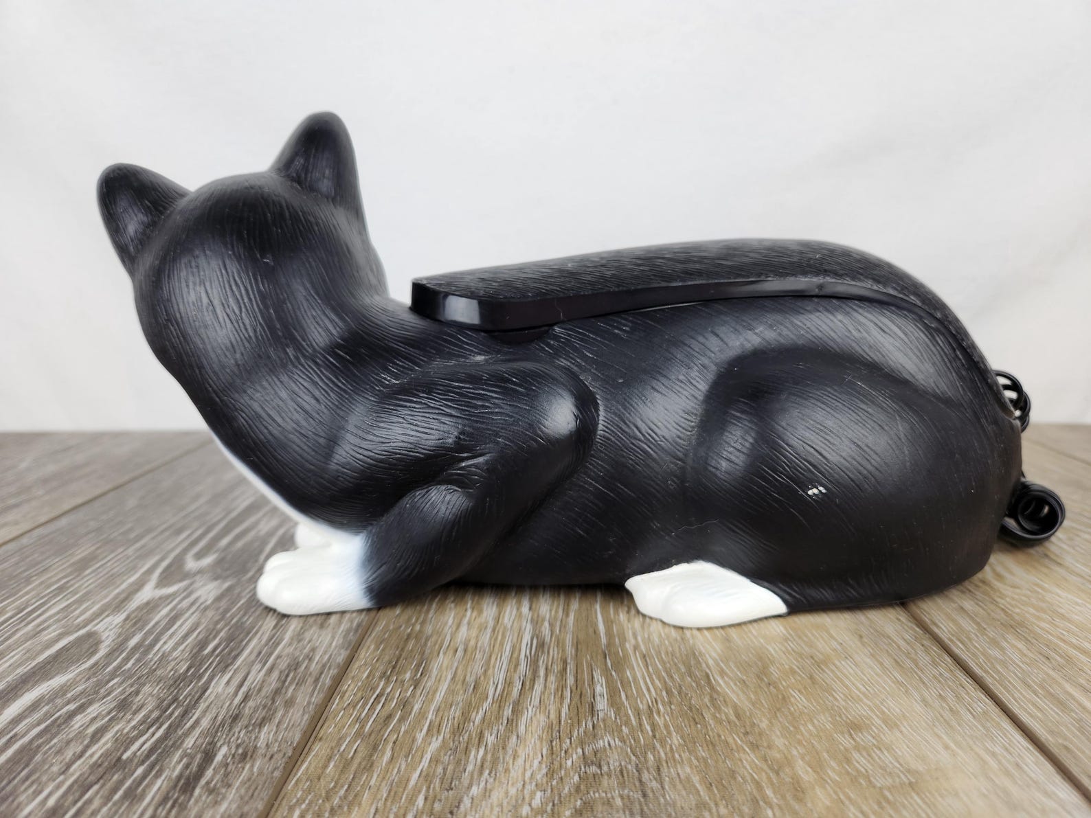 Vintage 1980s Tuxedo Cat Telephone – KLC Telemania Black & White Corded ...