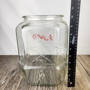 Large LANCE Cracker Glass Display Cookie or Cracker Jar Store Display ...