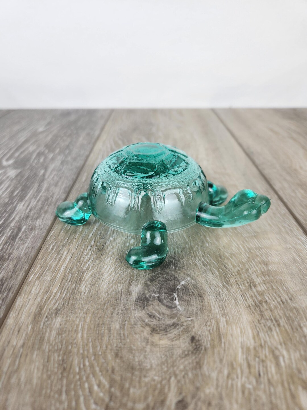 Teal Green Art Glass Turtle - Hand-blown Glass Turtle Paperweight - Etsy