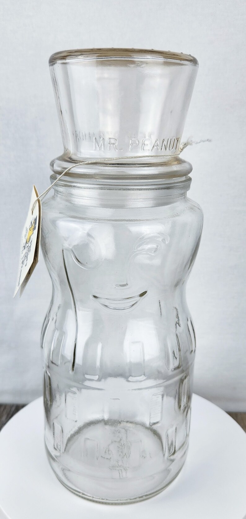 Planters Mr. Peanut 1990 75th Birthday Decanter/jar With Tag and Lid - Etsy