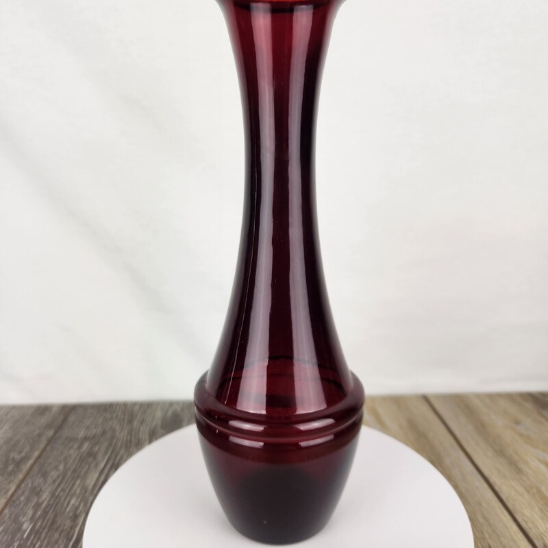Ruby Red Vase - Etsy