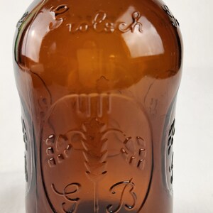 Vintage Grolsch Amber Colored Glass Beer Bottle With Porcelain Swing ...