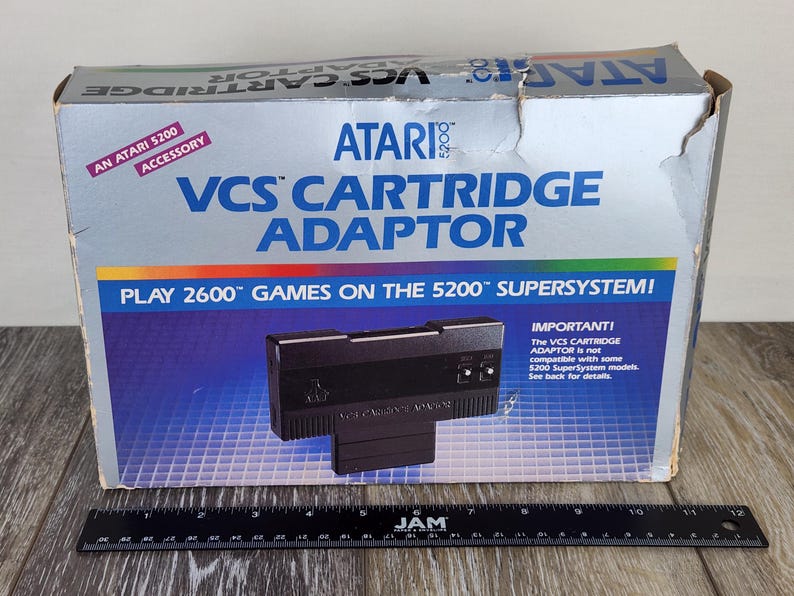Atari 5200 VCS Cartridge Adaptor for Atari 2600 Games - in Original Box ...