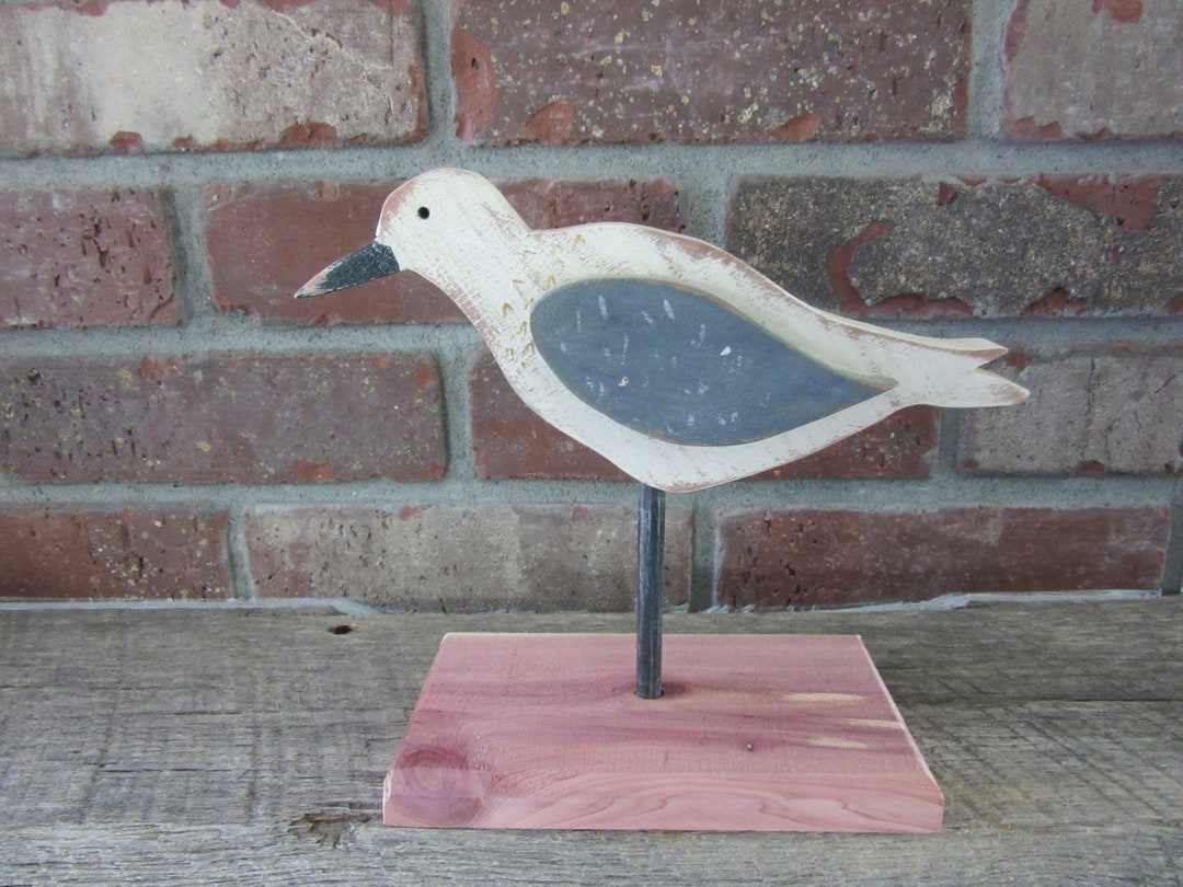 Handmade Rustic Sandpiper Decor: Red Cedar Shelf Sitter - Etsy