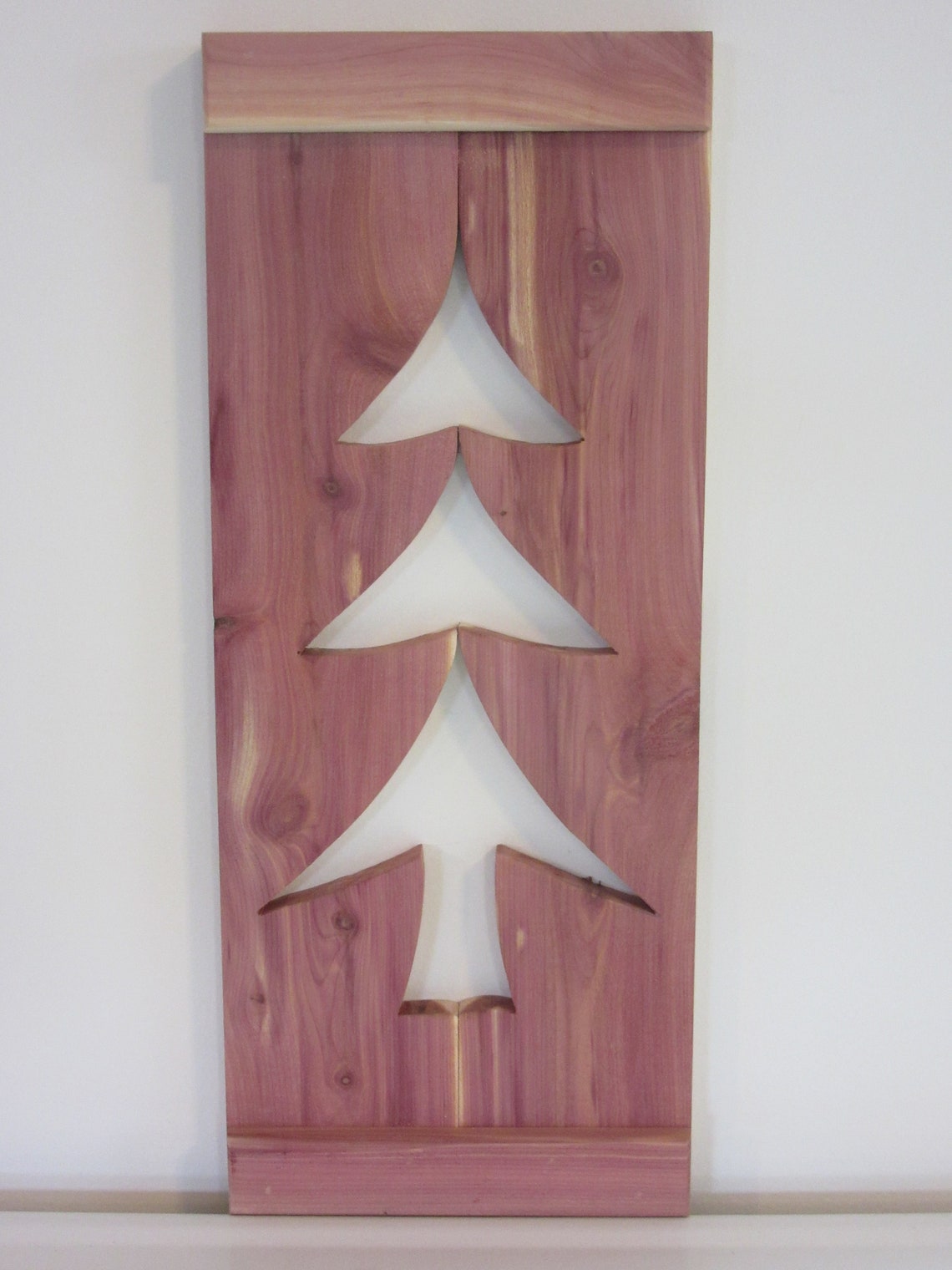Pine Tree Shutter Decor / Wall Art / Reversible / Western Wood Art - Etsy