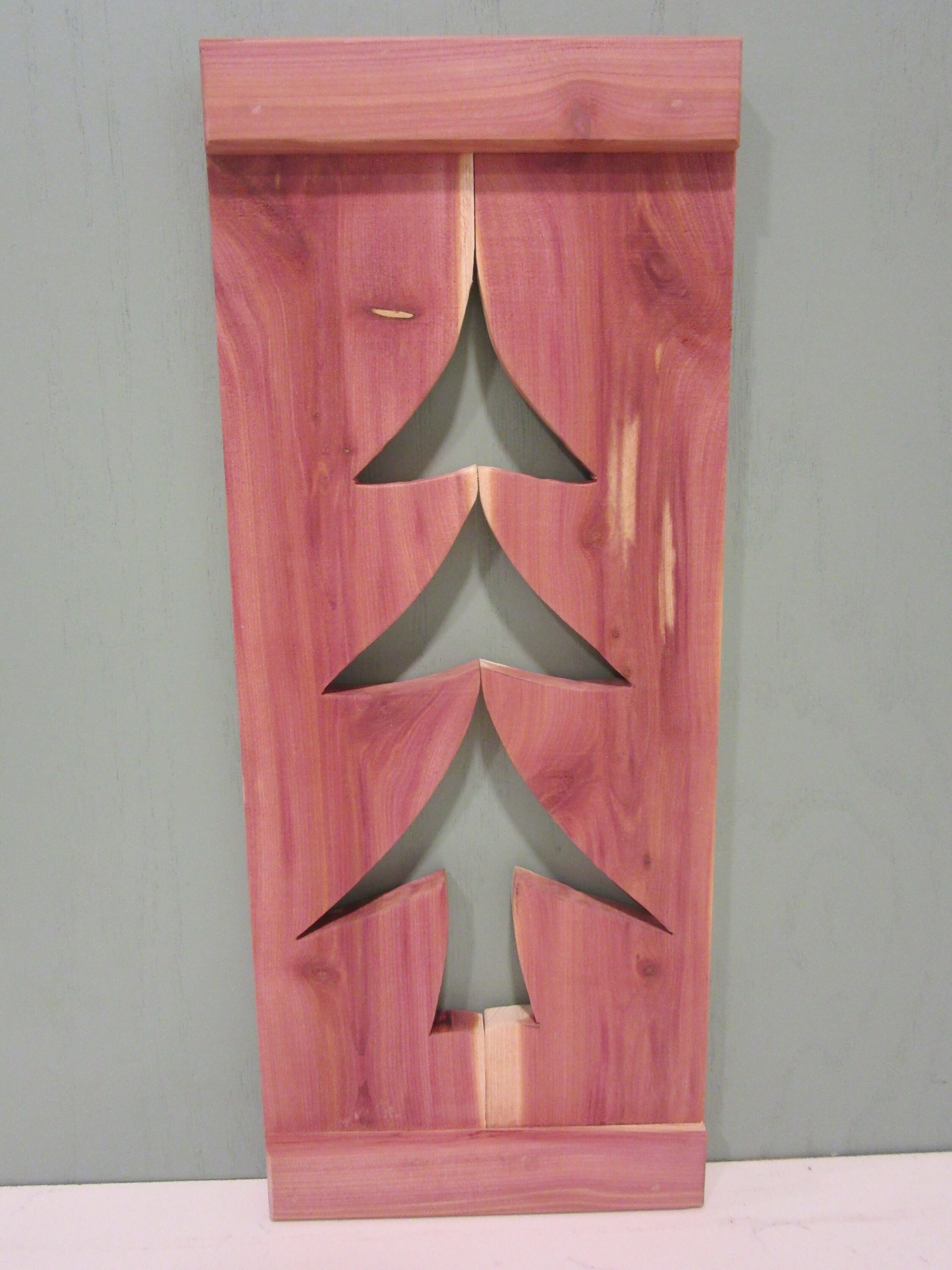 Pine Tree Shutter Decor / Wall Art / Reversible / Western Wood Art - Etsy