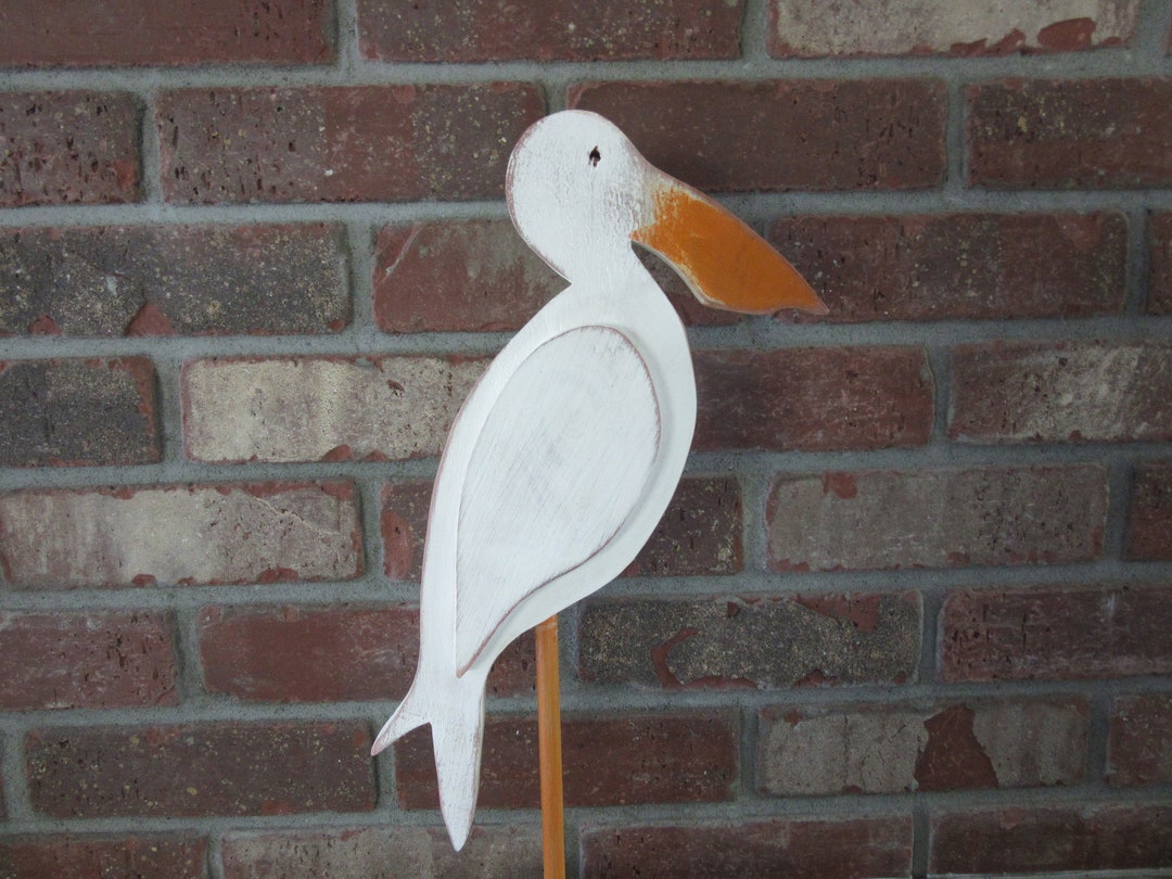 Wooden Pelican Decor / Lake Decor / Rustic Bird Decor / Farmhouse Decor ...