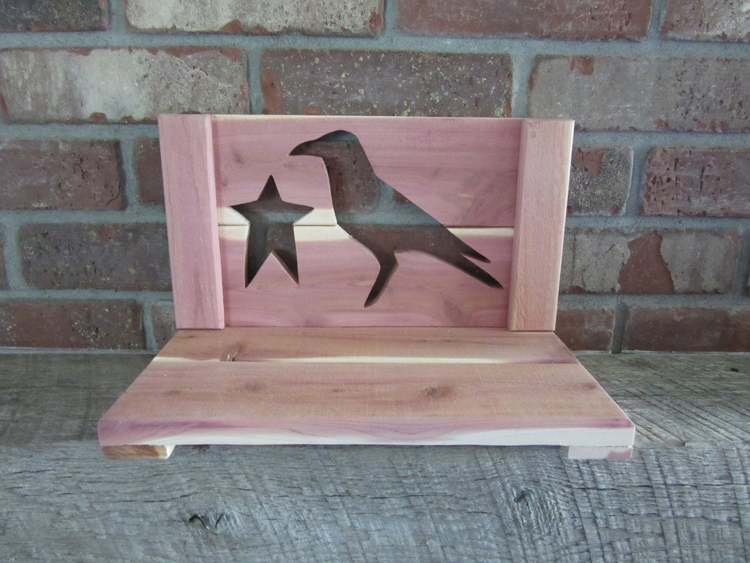 Primitive Shelf / Primitive Crow and Star Wooden Shelf / Farmhouse ...